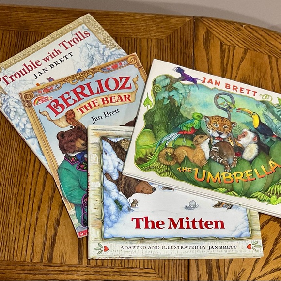 Other | 4 Books Mitten Trouble With Trolls Umbrella Berlioz The Bear By ...